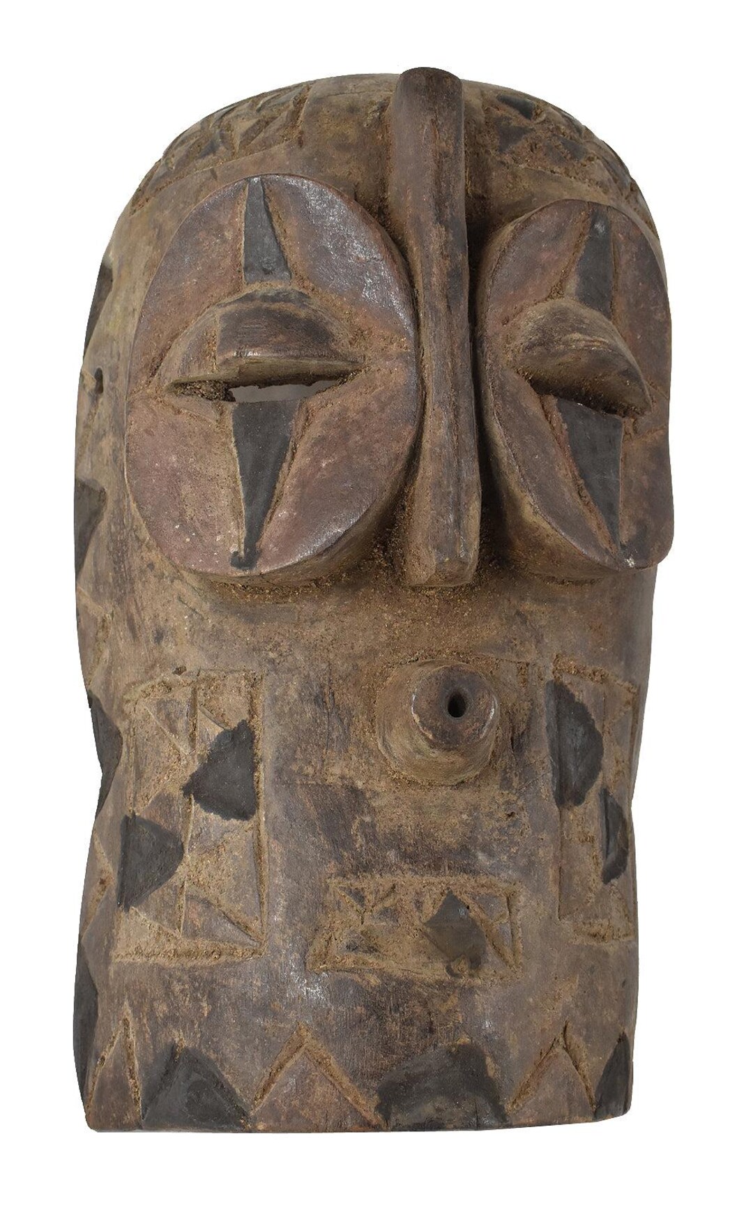 Bembe Plank Mask Wood Alunga Congo African Art - Etsy