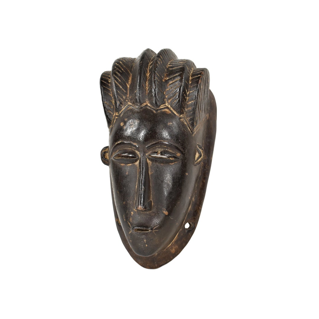 Baule Portrait Mask Kpan Mblo Côte D'ivoire - Etsy