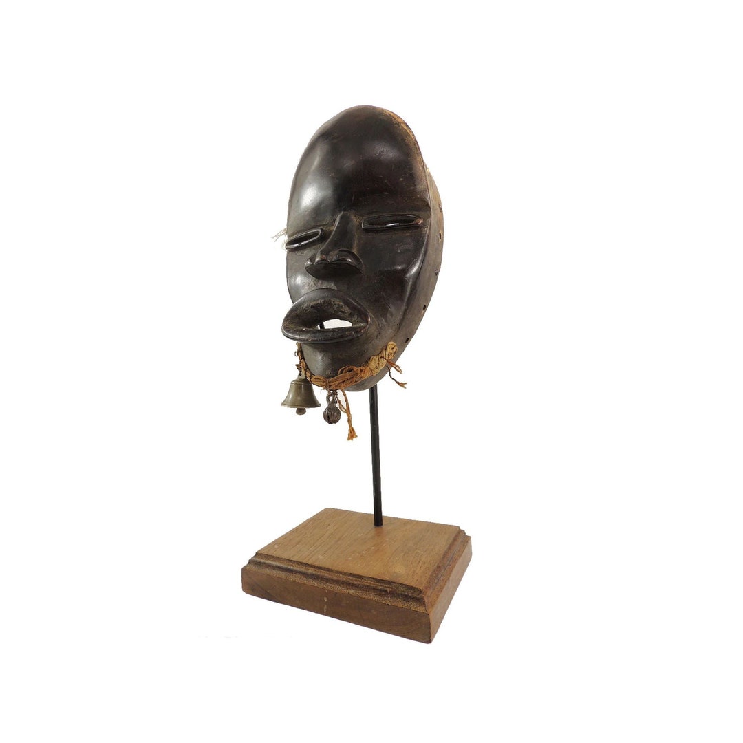 Dan Deangle Mask With Bells on Custom Stand - Etsy