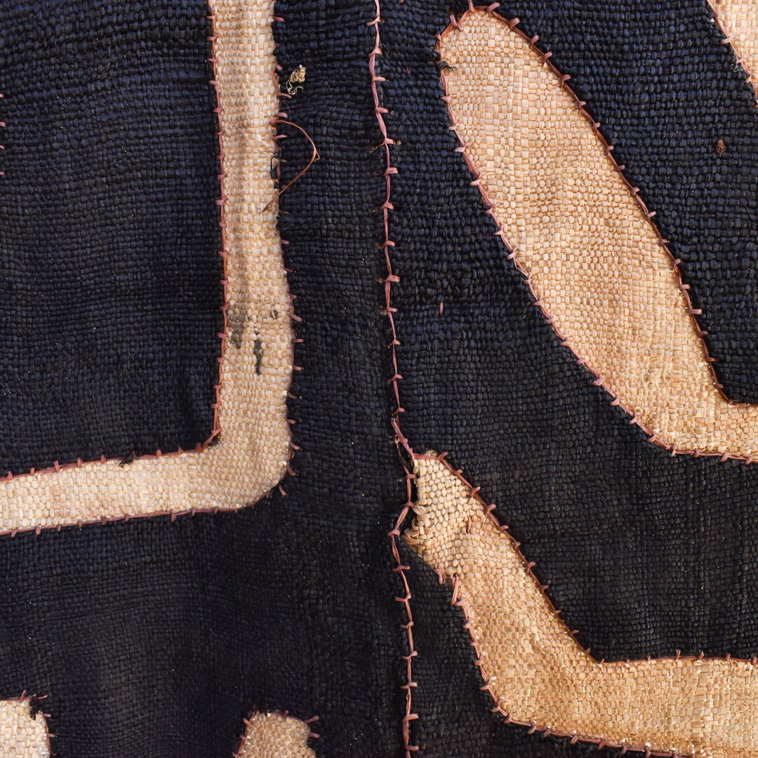 Kuba Appliquéd Raffia Textile Congo 136.5x27 Inch - Etsy