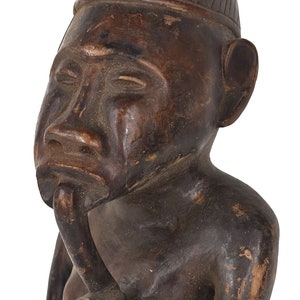 Kongo Seated Figure Wood Congo African Art 138159 - Etsy