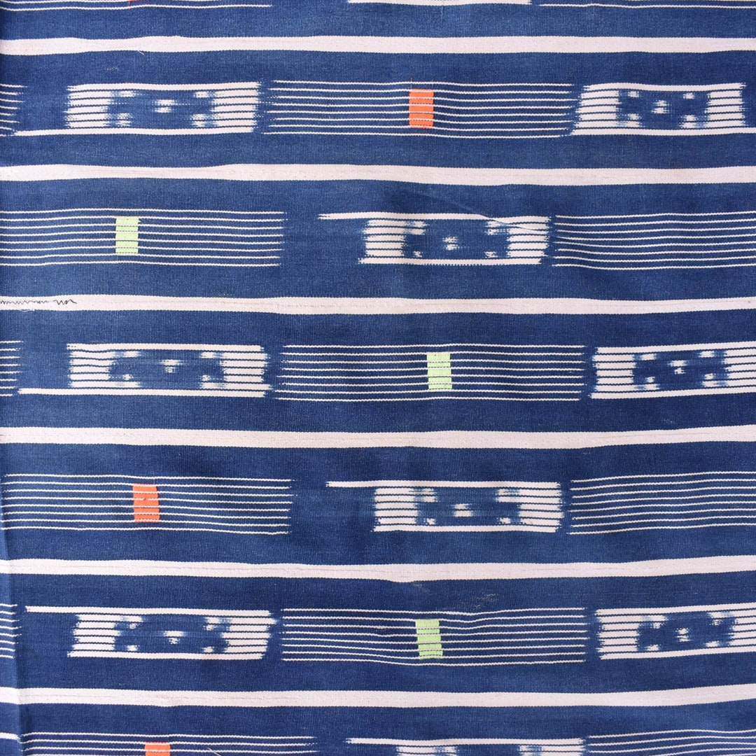 Baule Strip Woven Textile Côte D'ivoire 56x41 Inch - Etsy
