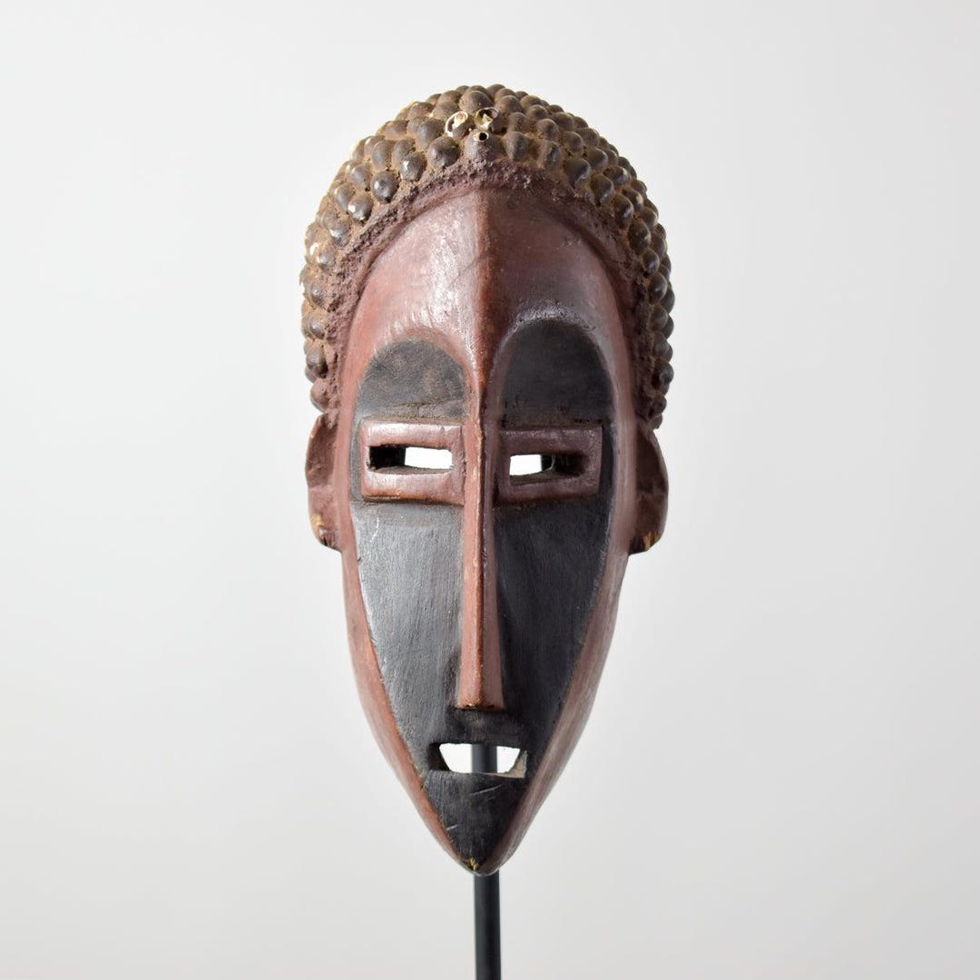 Lwalwa Mask With Cowrie Shells Congo - Etsy