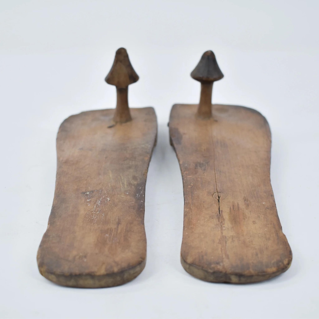 Bangubangu Pair of Wooden Shoes Congo - Etsy