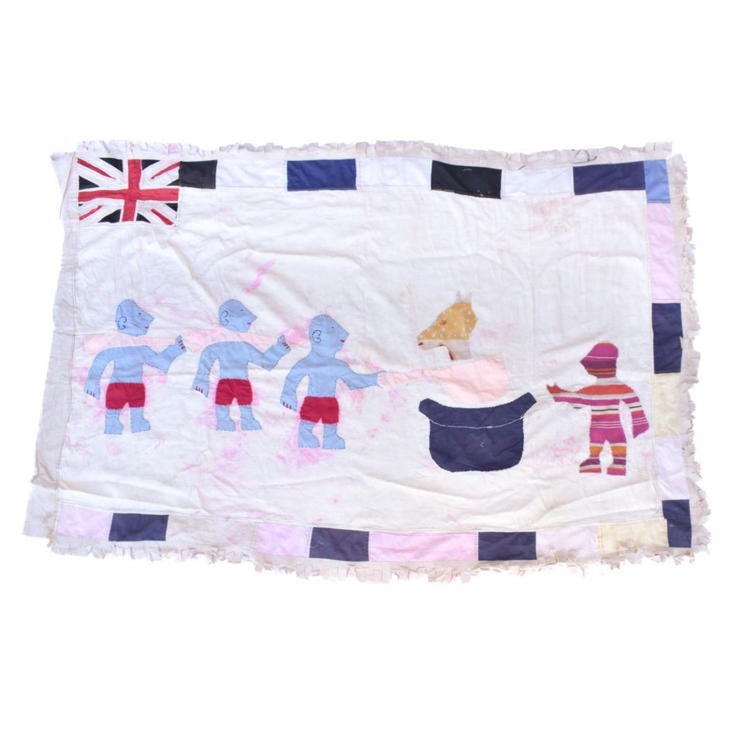 Asafo Flag Frankaa With Appliqué Ghana 62x36 Inch - Etsy