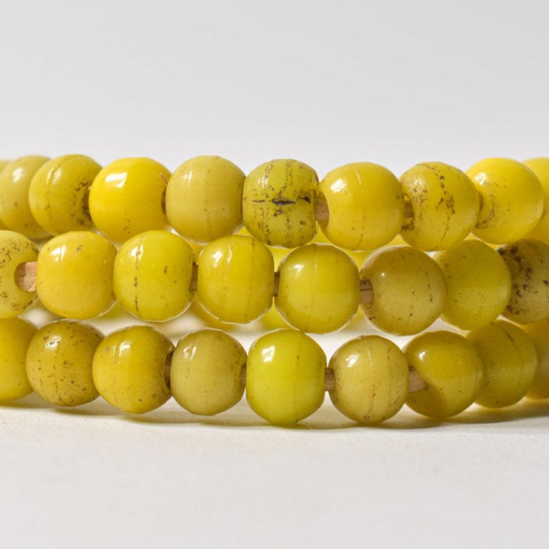 Prosser Yellow Venetian Trade Beads - Etsy