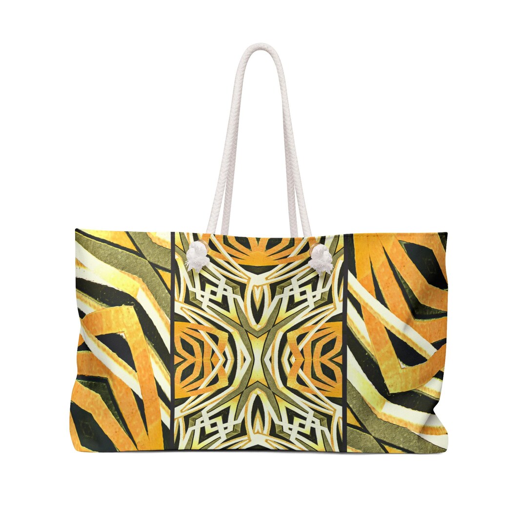 Tribal Sunrise Beach Carryall Weekender Tote Bag, Oversized Packable ...