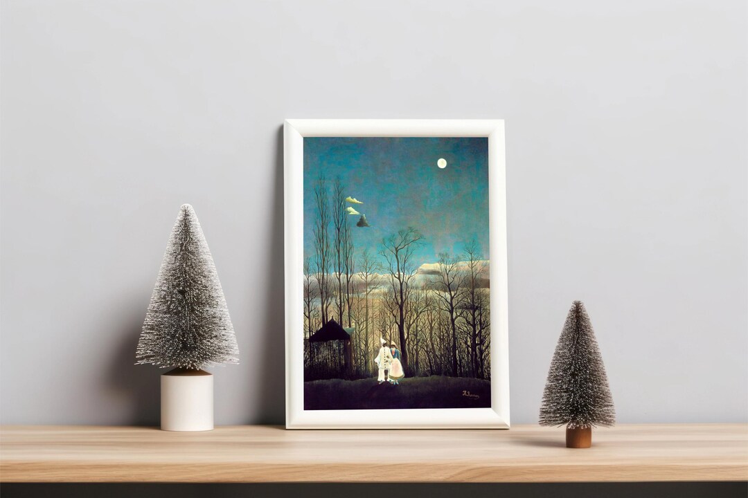 Vintage Illustration, Henri Rousseau, Carnival Evening(1886), Famous ...