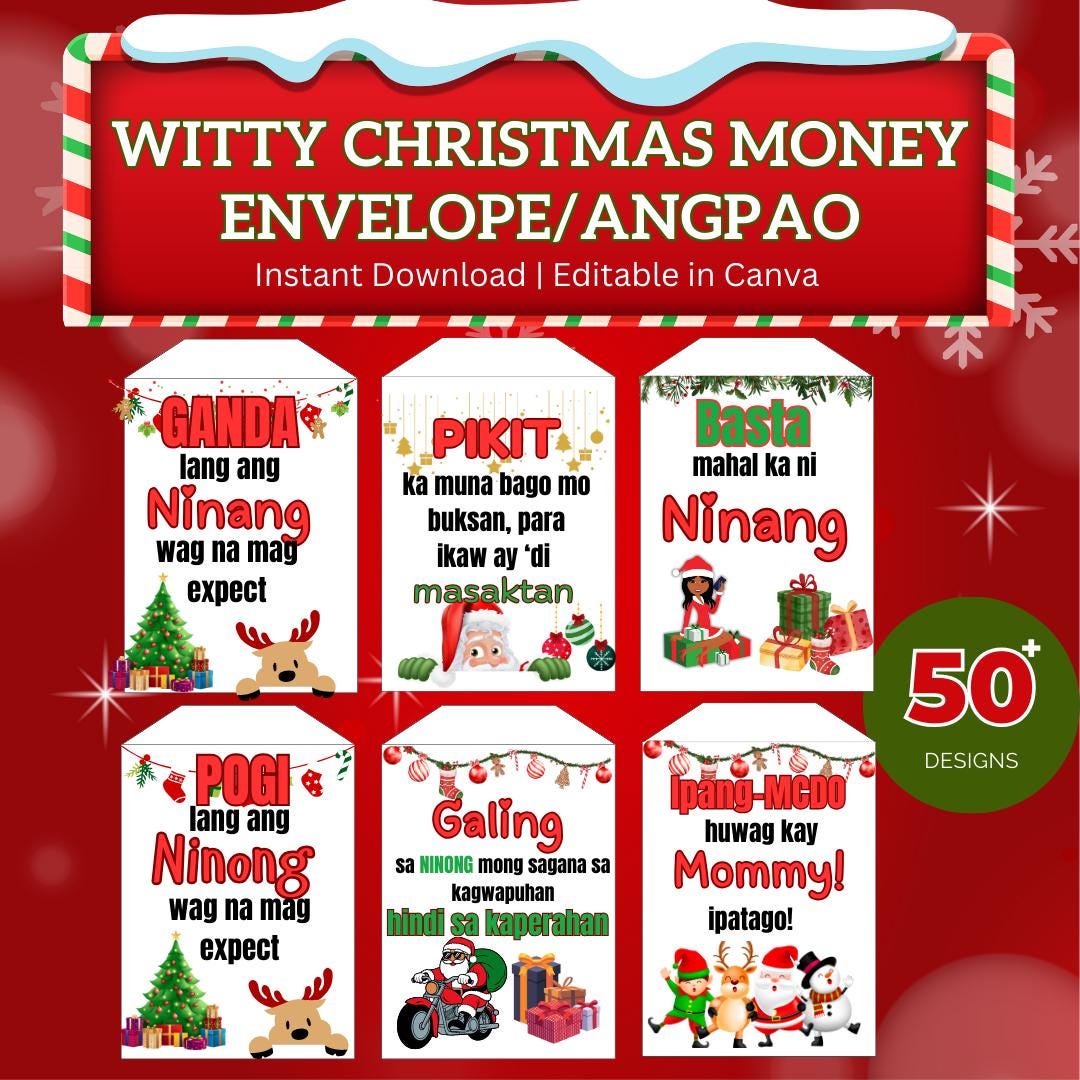 Printable Christmas Money Envelope Template | Funny / Witty Holiday ...