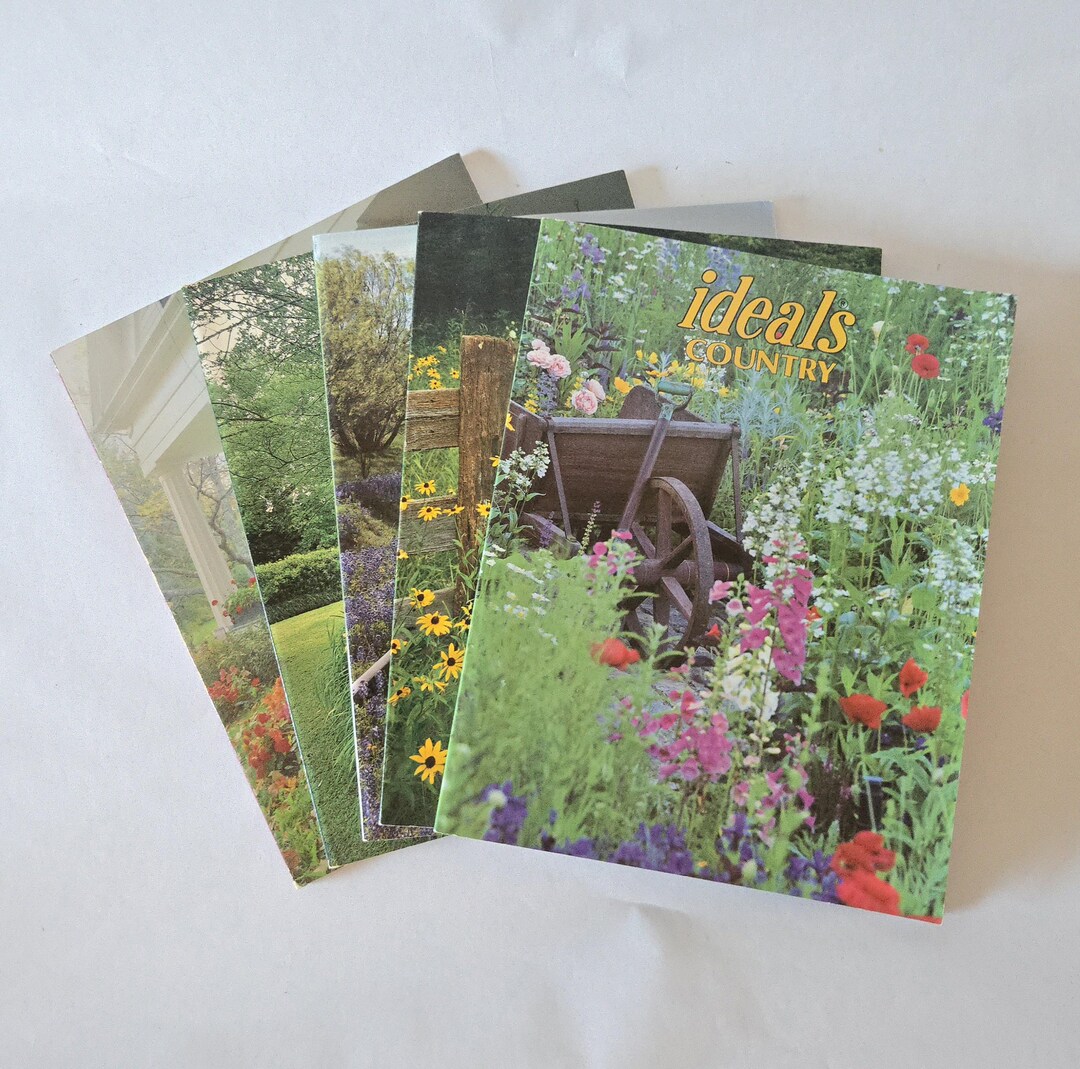 Set of 5 Vintage 80s Ideals Magazines - Home and Country - Ephemera for ...