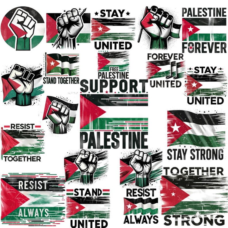 Palestine SVG Bundle | Free Palestine SVG & PNG | Gaza Solidarity Cut ...