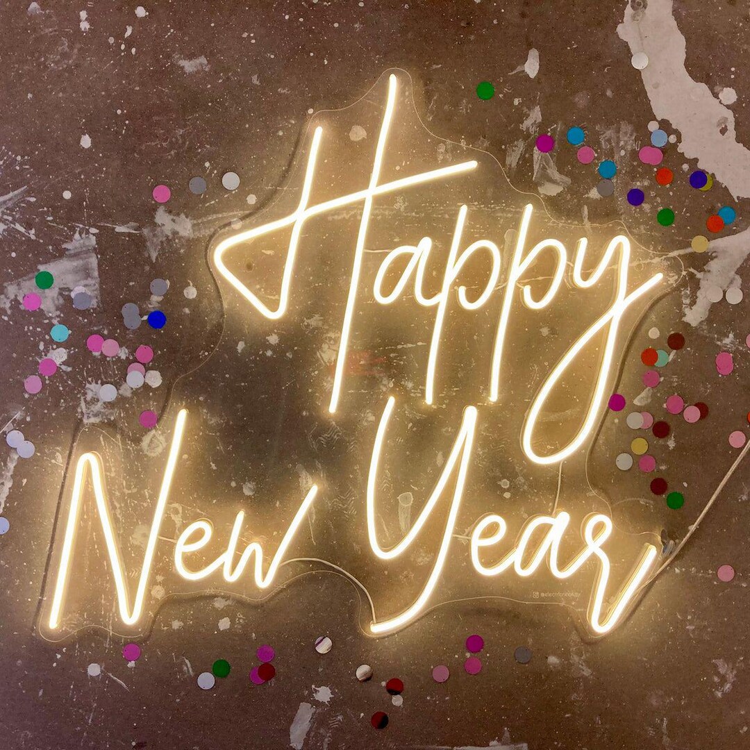 Happy New Year Sign - Custom Neon Signs – Light up Your Celebration in ...