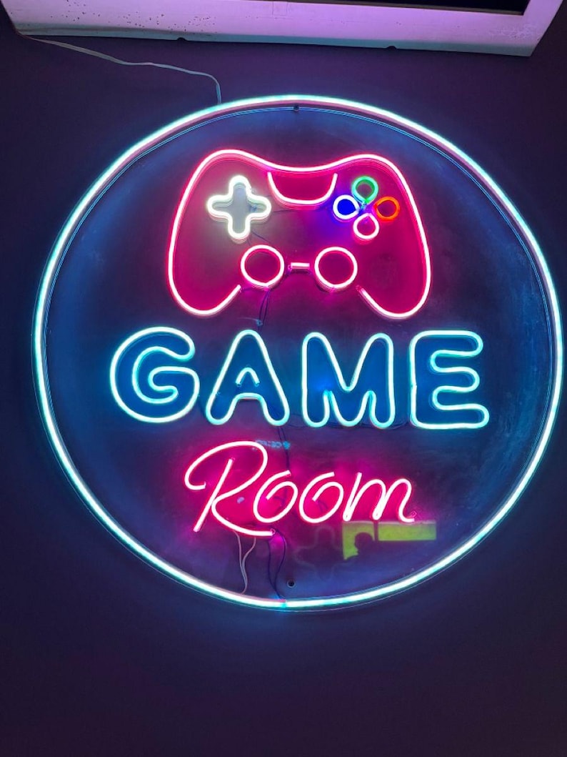 Led Gaming Neon Light Sign, Custom Neon Sign, Logo Neon Light ...