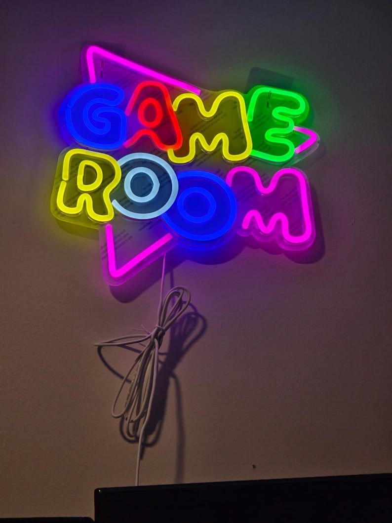 Led Gaming Neon Light Sign, Custom Neon Sign, Logo Neon Light ...
