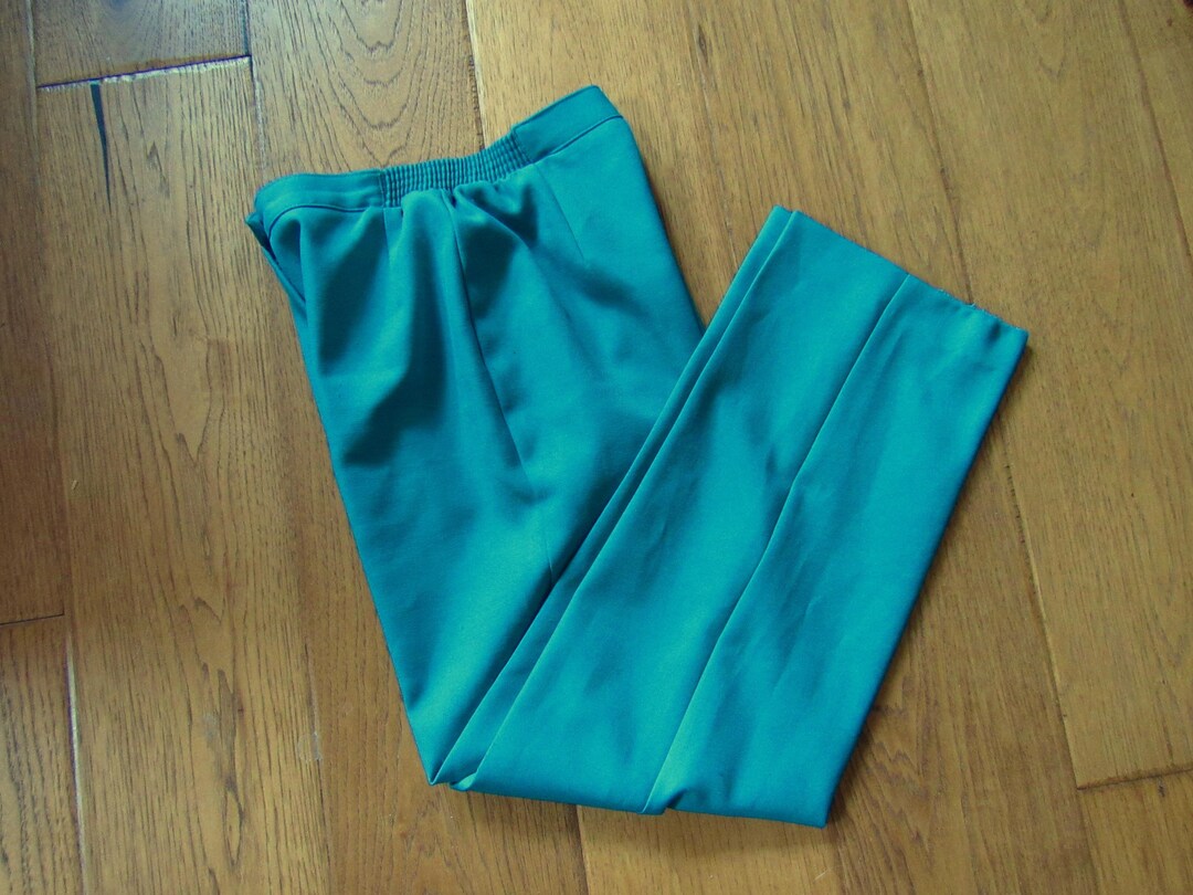 Vintage 1980's Personal Petites Pants Slacks Women's Size 12 Teal ...