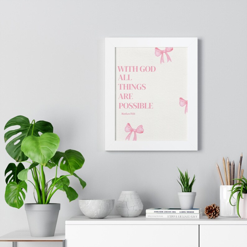 Religious Wall Art, Christian Home Decor, Inspirational Quote Sign ...