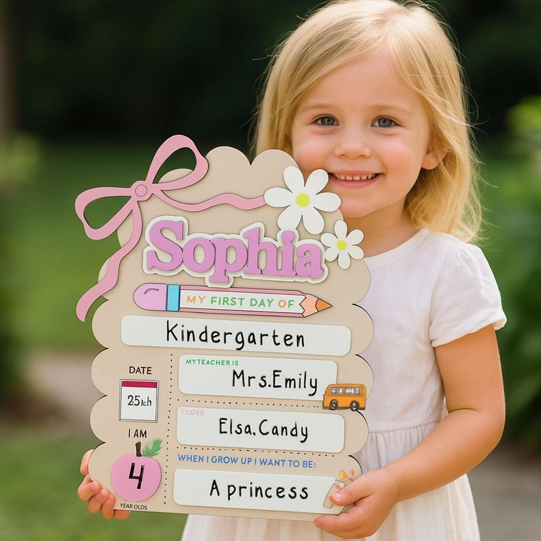 Custom First Day at School Sign, First&last Day of School ...