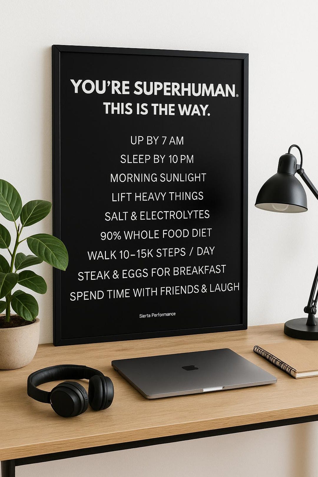 Superhuman Routine Poster - Etsy