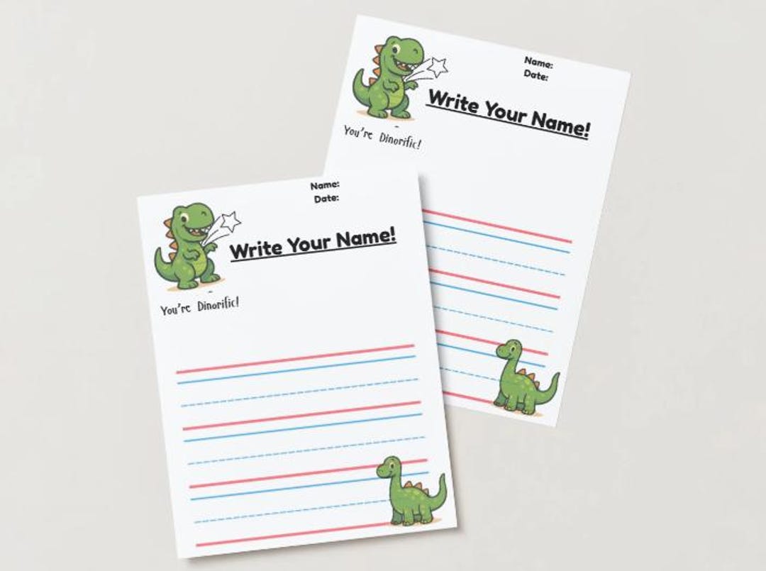 K-5 Kids Name Writing Template! - Etsy