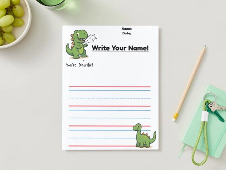 K-5 Kids Name Writing Template! - Etsy