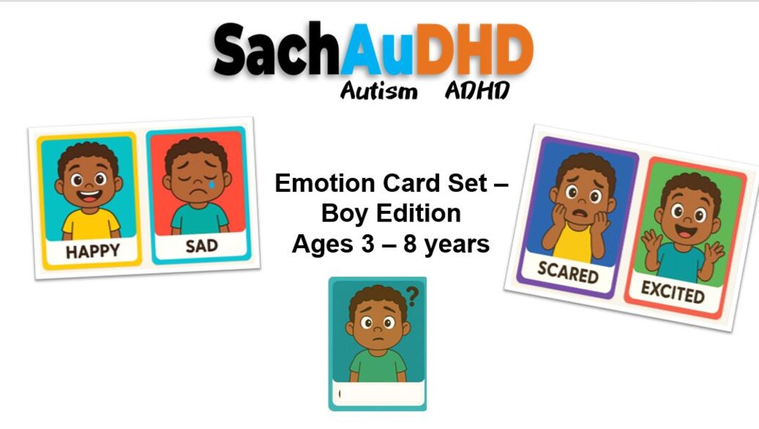 Emotion Cards for Children | ADHD & Autism Friendly Feelings Cards ...