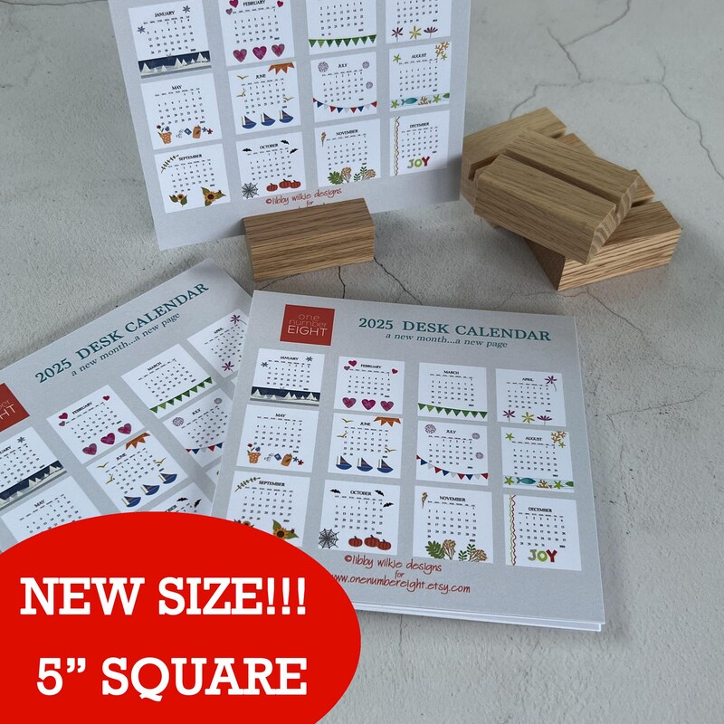 Wood Block Calendar - Etsy