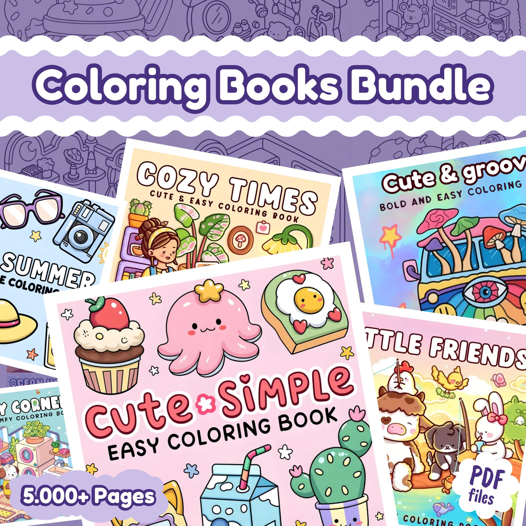 Coloring Book BUNDLE. 5000+ Coloring Pages, Instant Download, Easy Use ...