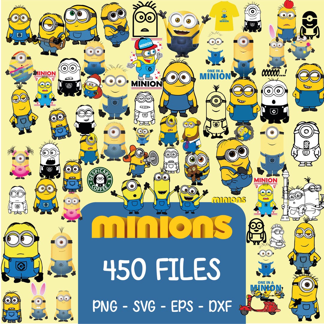 Minions SVG Bundle – Layered Clipart for Cricut & Silhouette - Etsy UK