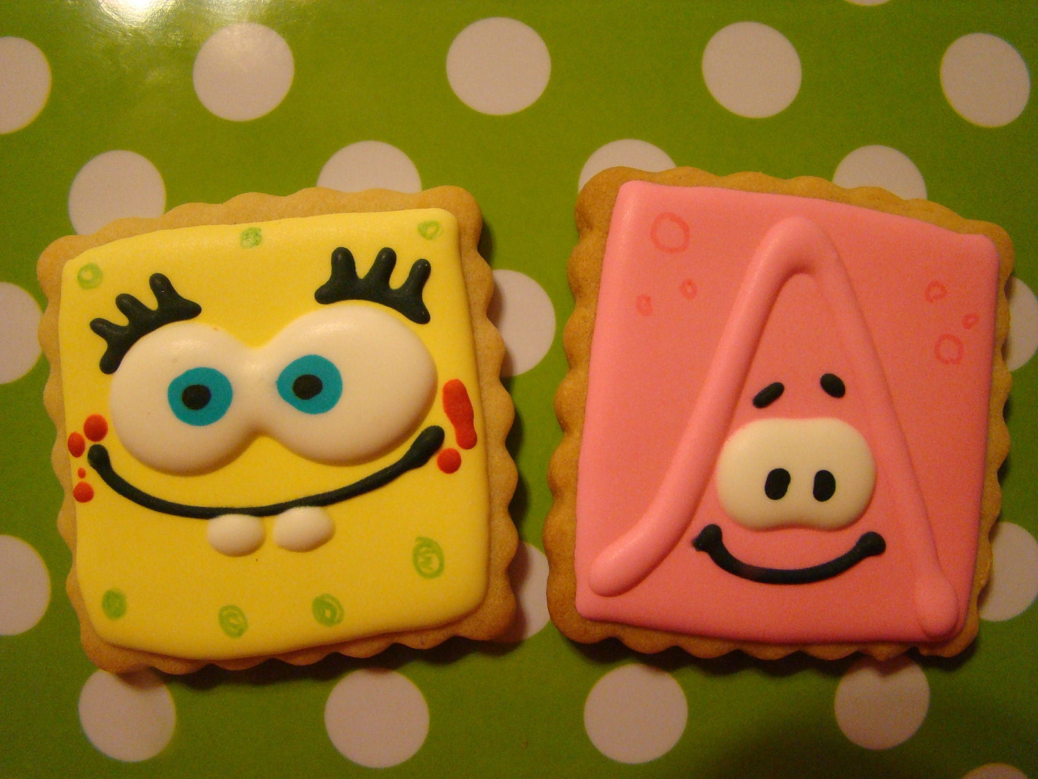 Spongebob and Patrick cookies-FREE shipping | Etsy