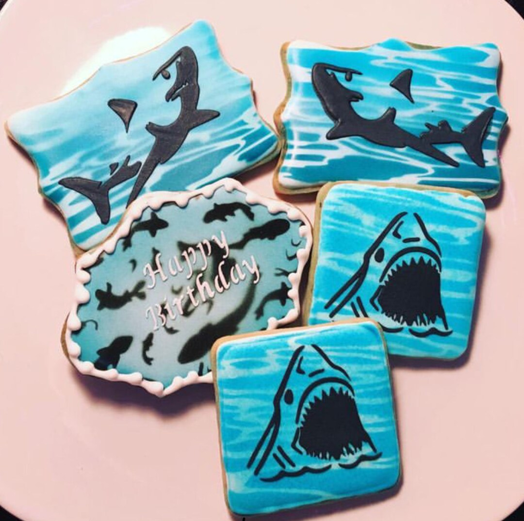 Shark! Sugar Cookies - Etsy