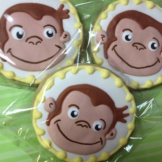 Curious George Sugar Cookies-FREE shipping | Etsy