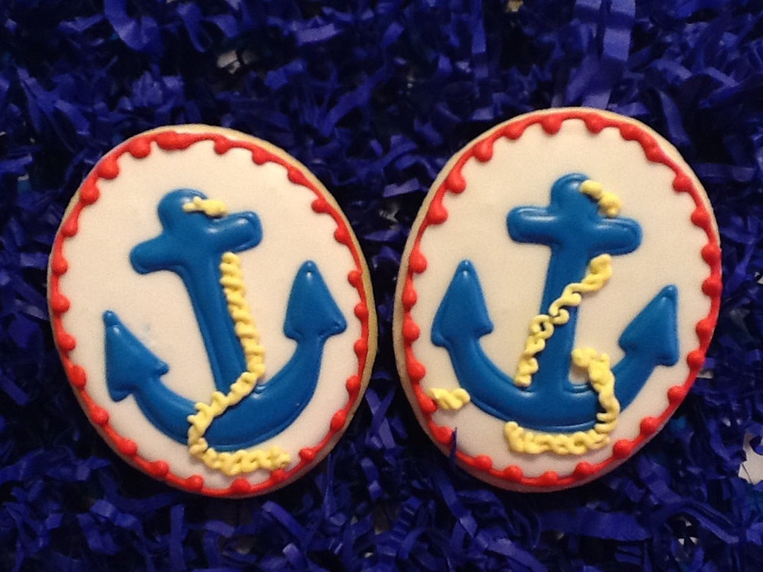 Anchors Aweigh Sugar Cookies-free Shipping - Etsy