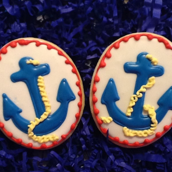 Anchor Cookies - Etsy