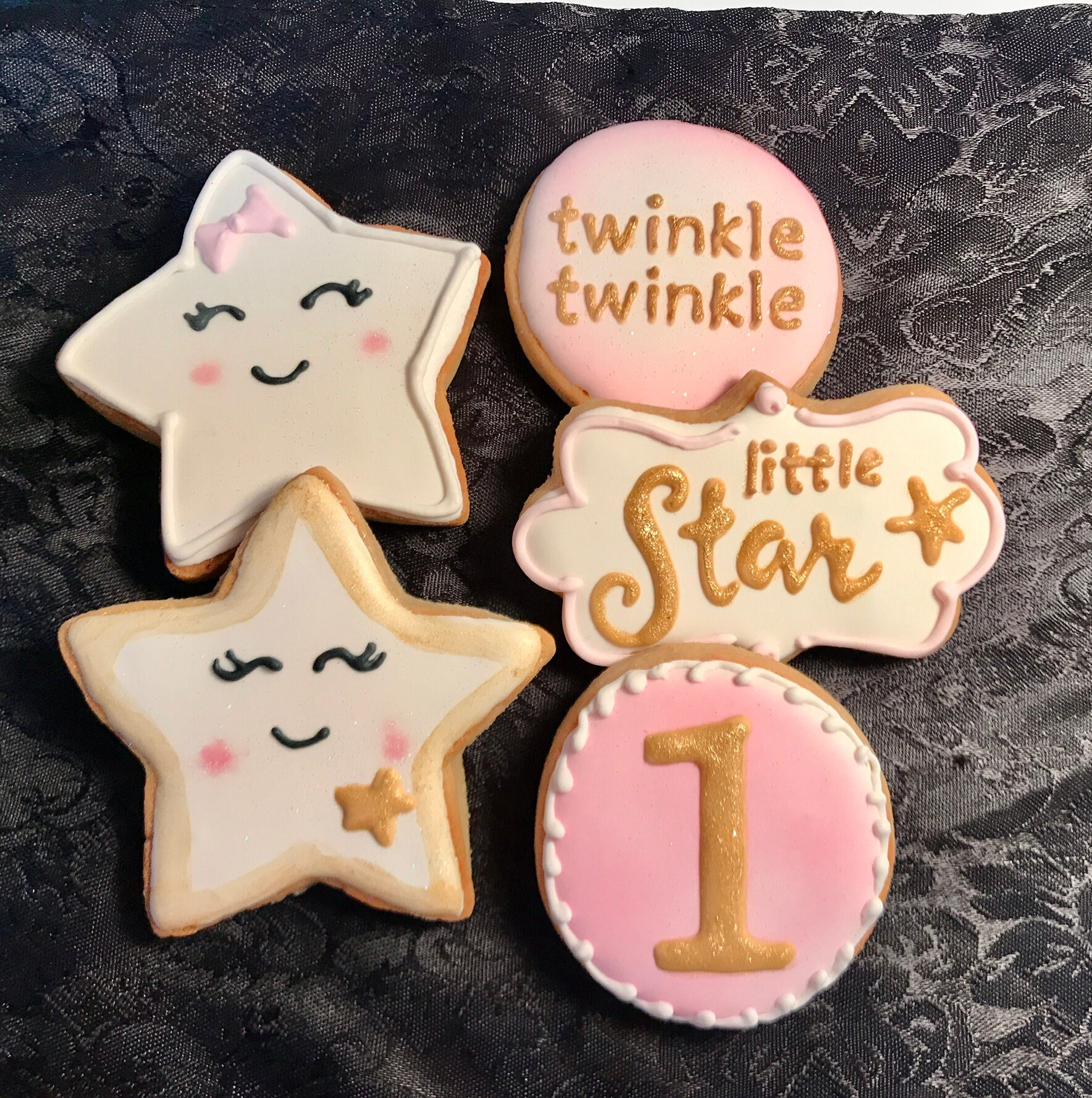Moon and Stars Sugar Cookies -FREE Shipping - Etsy