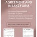 NDIS Service Agreement & Client Intake Form Template | Editable Canva ...