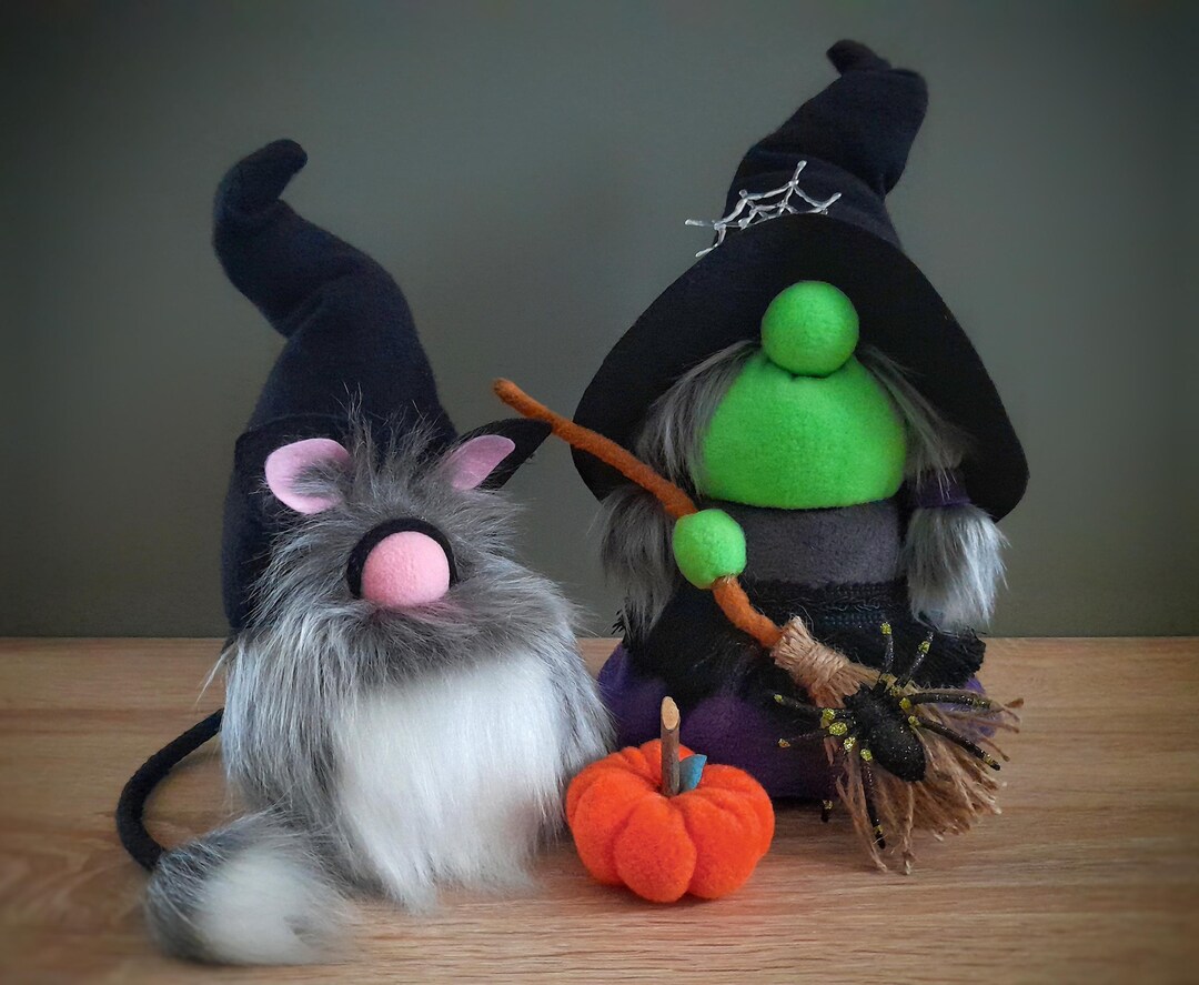 Halloween Which Cat Gnomes Handmade Large Stuffed Plush Soft Gnomes ...