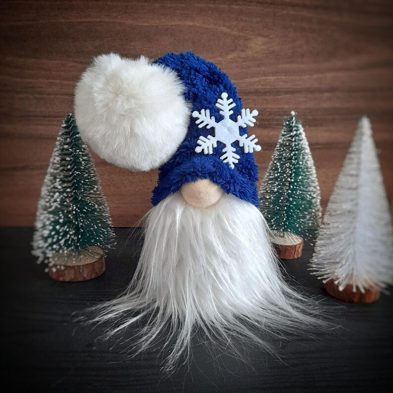 Christmas Gnome Snowflake Handmade. Stuffed Plush Soft Gnomes Doll ...