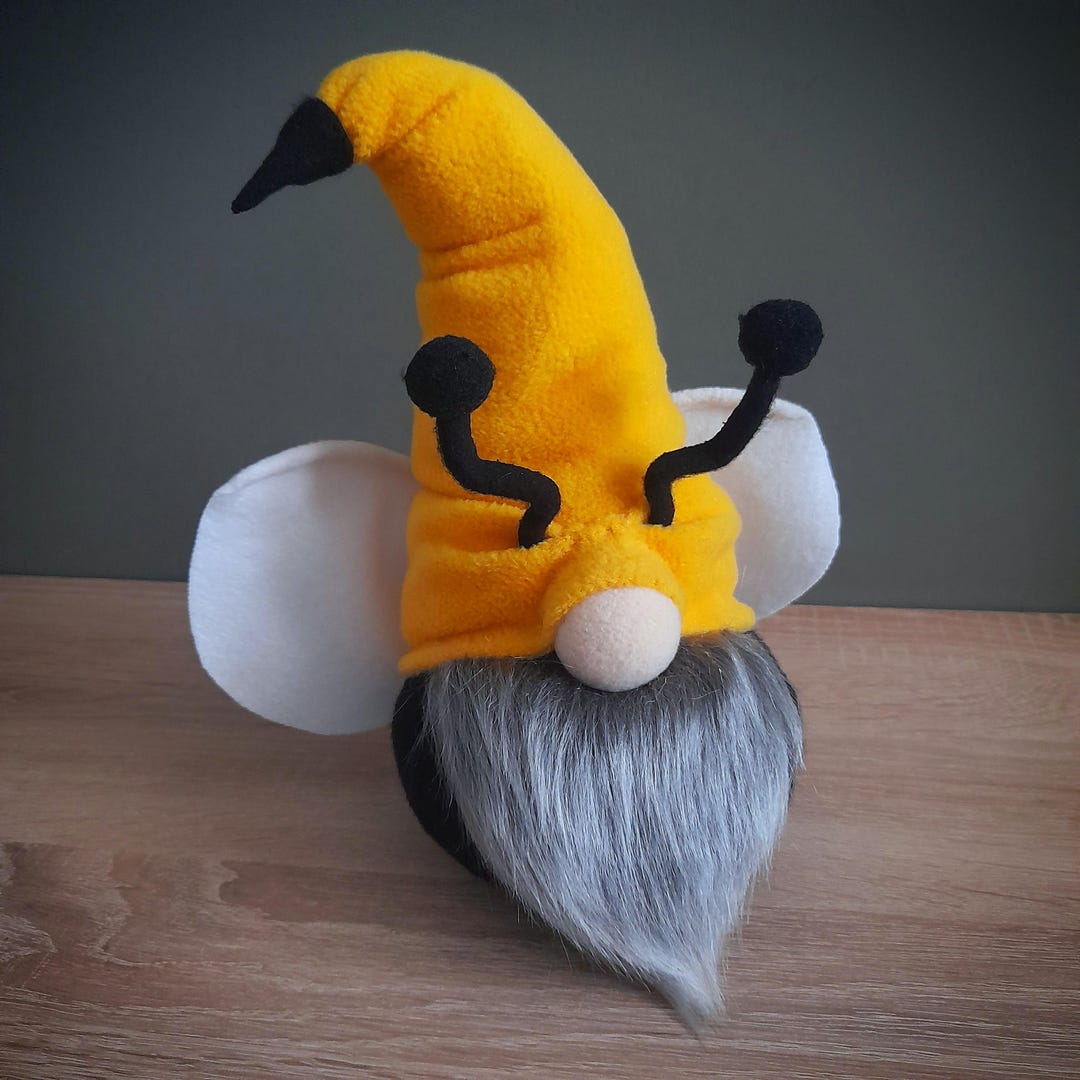 Gnome Bees Yellow Gnomes Handmade Large Cute Stuffed Plush Soft Gnomes ...