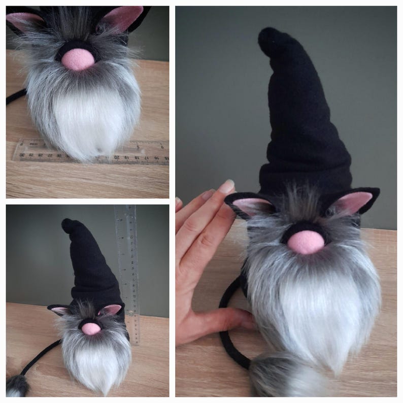 Cat Gnomes Halloween Gnome Handmade Large Stuffed Plush Soft Gnomes ...