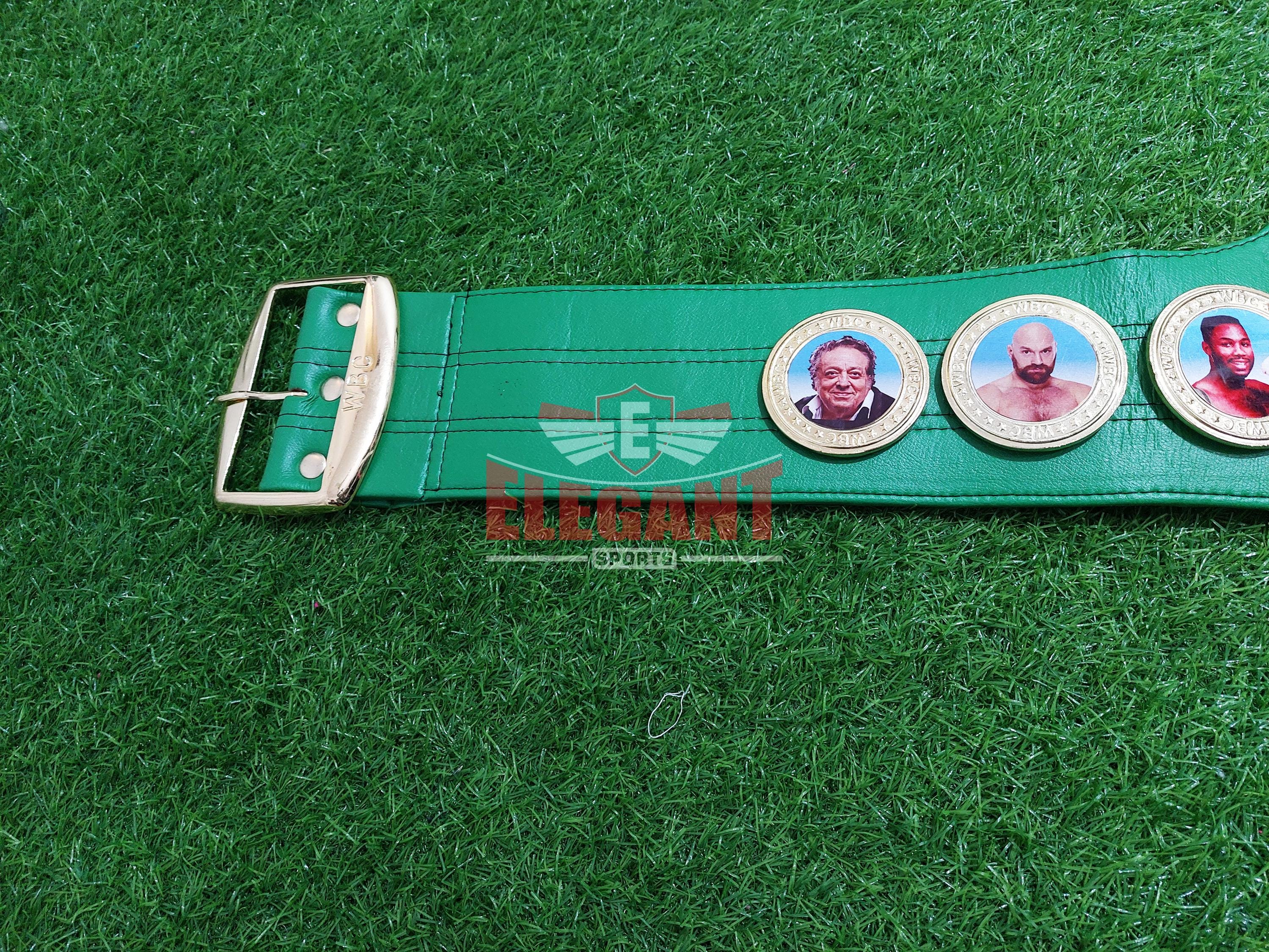 WBC 8mm 3D World Boxing Championship Belt Replica Gold Plated Adult ...