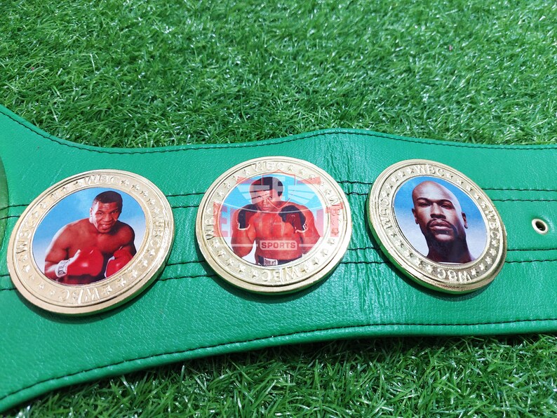 WBC 8mm 3D World Boxing Championship Belt Replica Gold Plated Adult ...