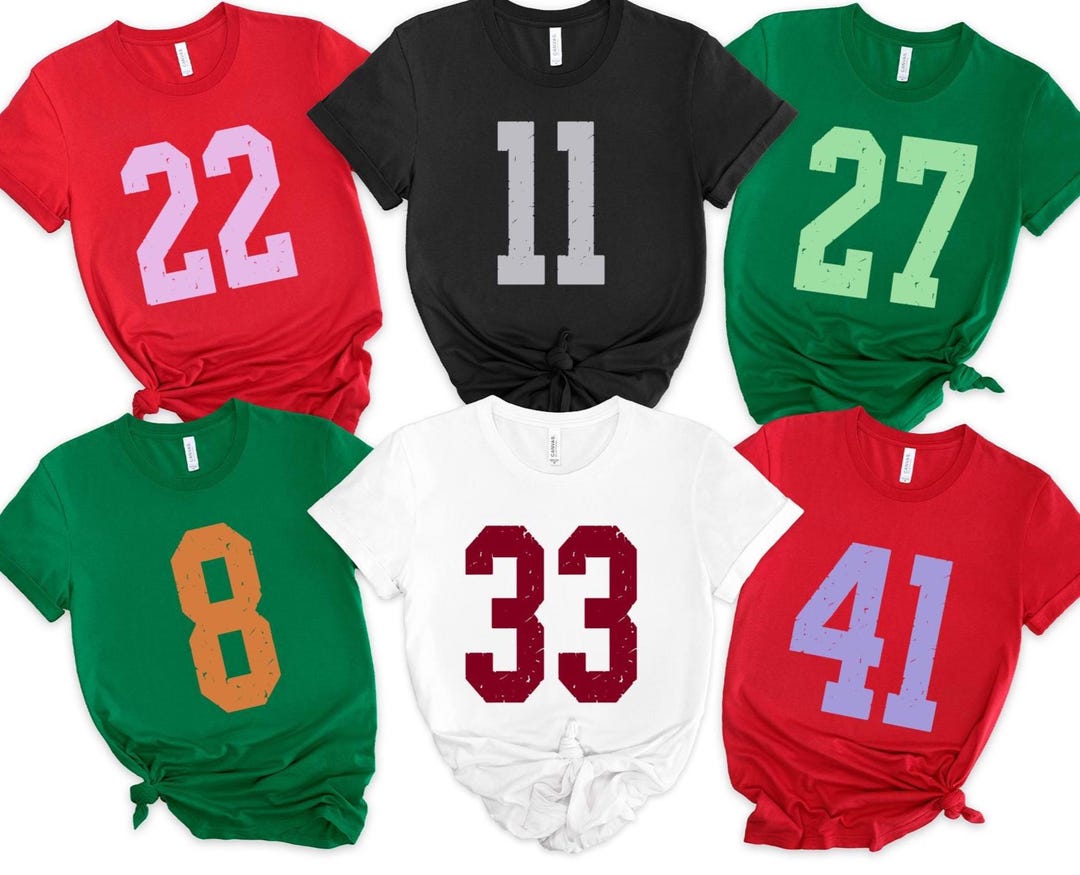 Custom Number Shirt, College Football Shirt,football Number Shirt, Game ...