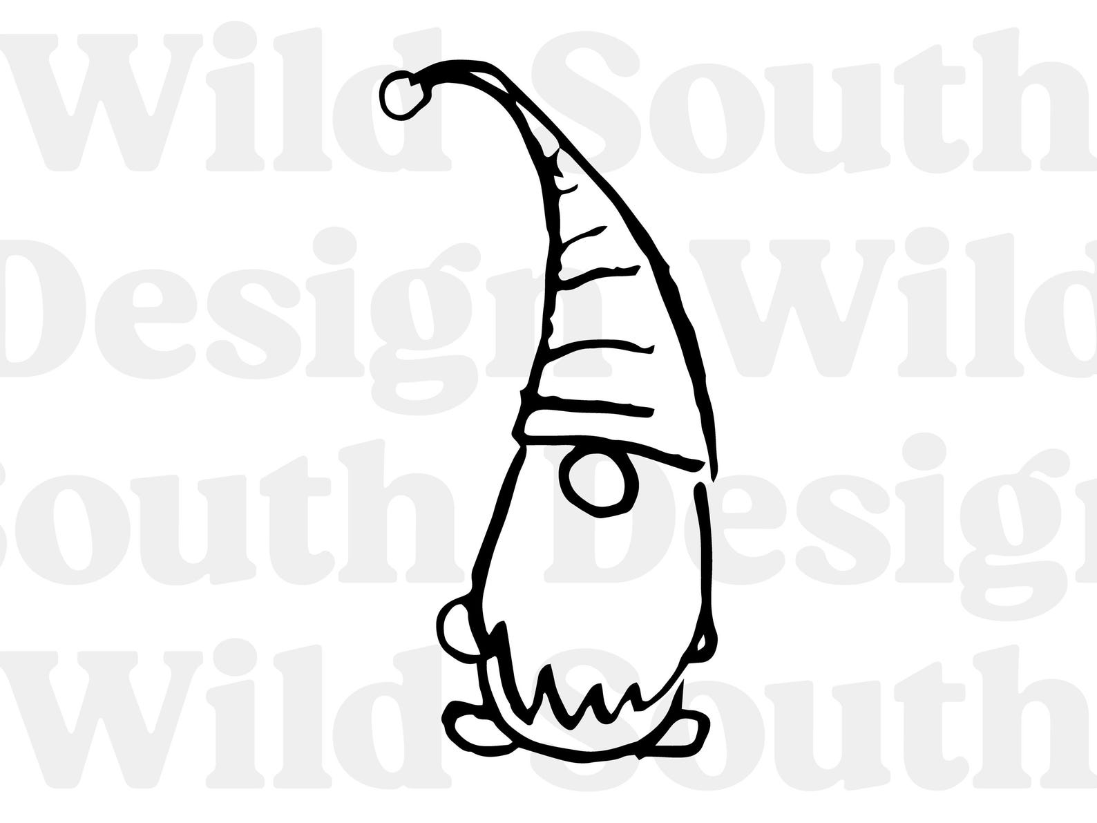 Set of 4 Hand Drawn Christmas Gnomes - Minimalist Line Art - Gnomes SVG ...