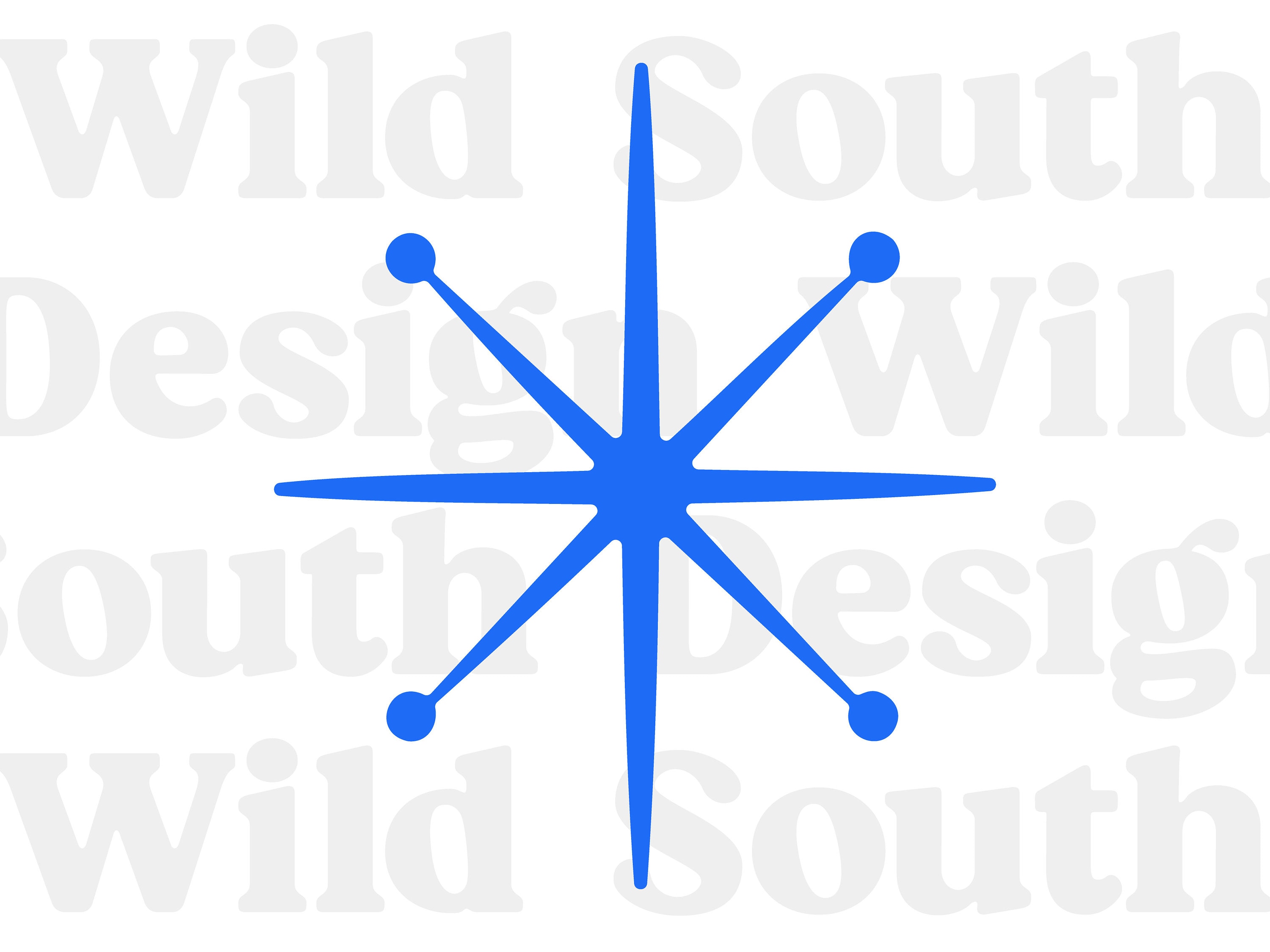 Mid-century Atomic Star Vector Art - SVG Illustration - Clipart Digital ...