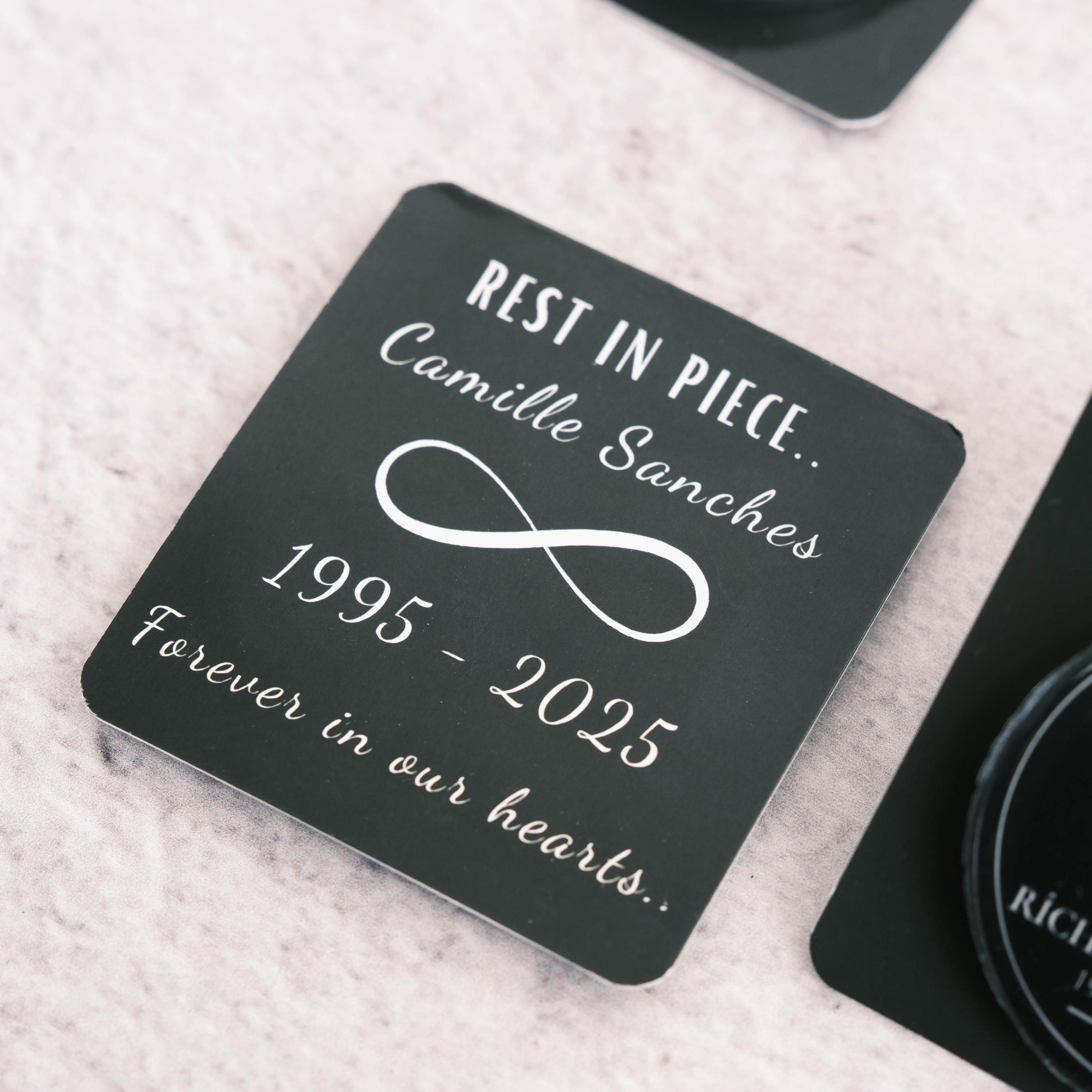 Memorial Magnet: in Loving Memory Keepsake, Funeral Favor, Sympathy ...