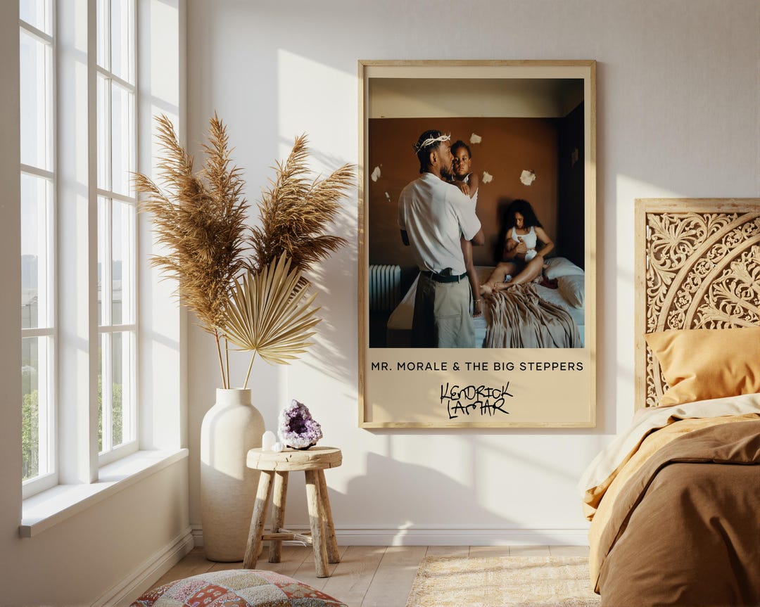 Kendrick Lamar Poster | Mr. Morale & the Big Steppers Poster | Rap ...