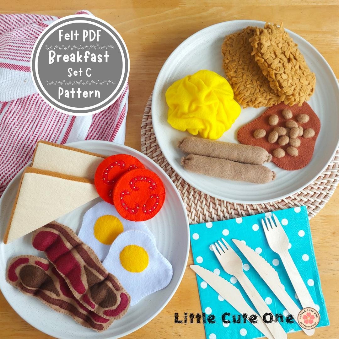 Breakfast Set C -no.10- PDF Pattern - Etsy