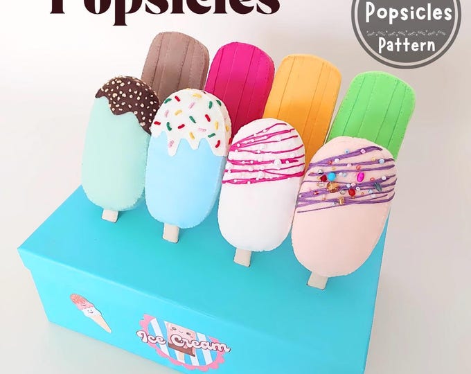 PDF Pattern for Felt Popsicles - Etsy Canada