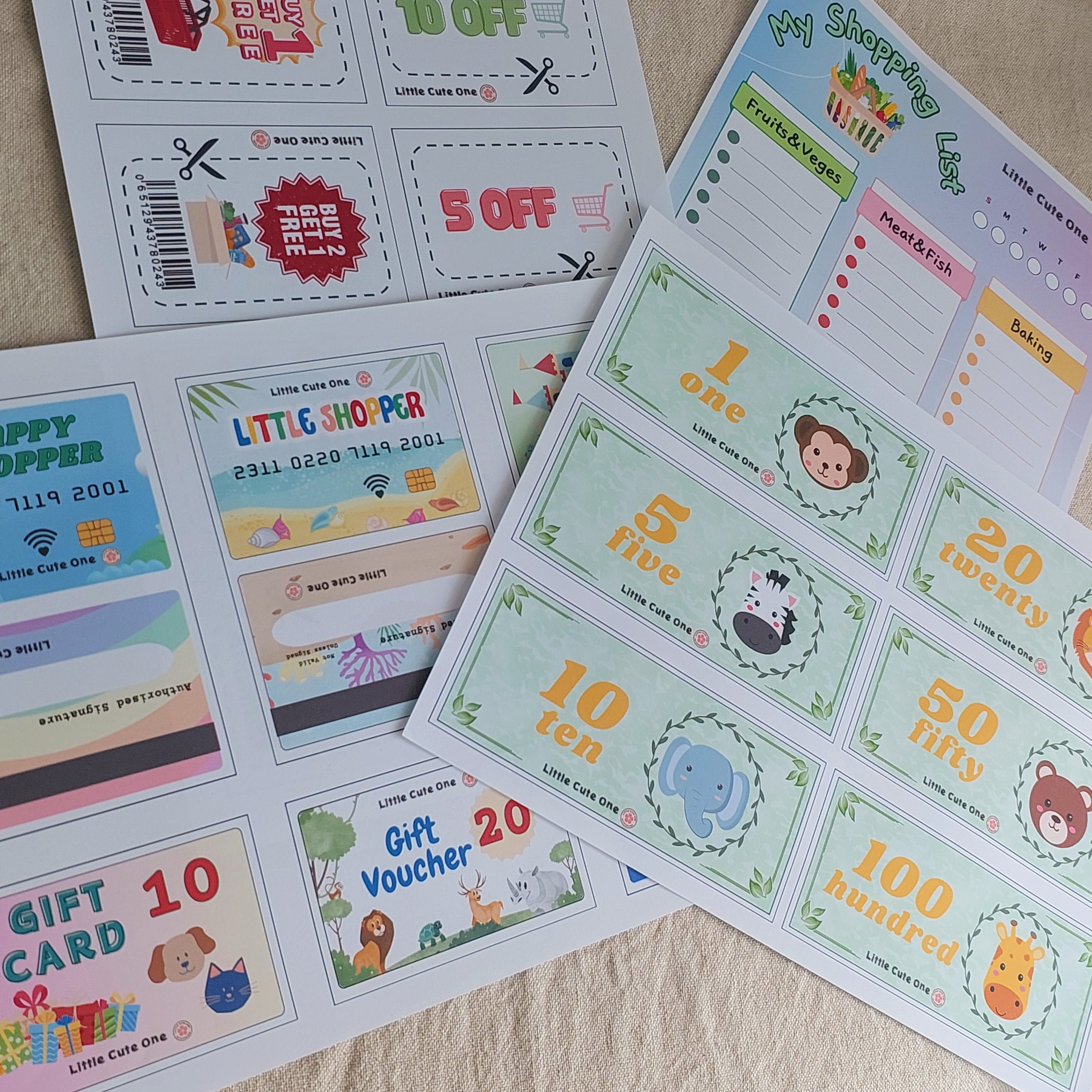 Printable Play Money Set -no.29 - - Etsy