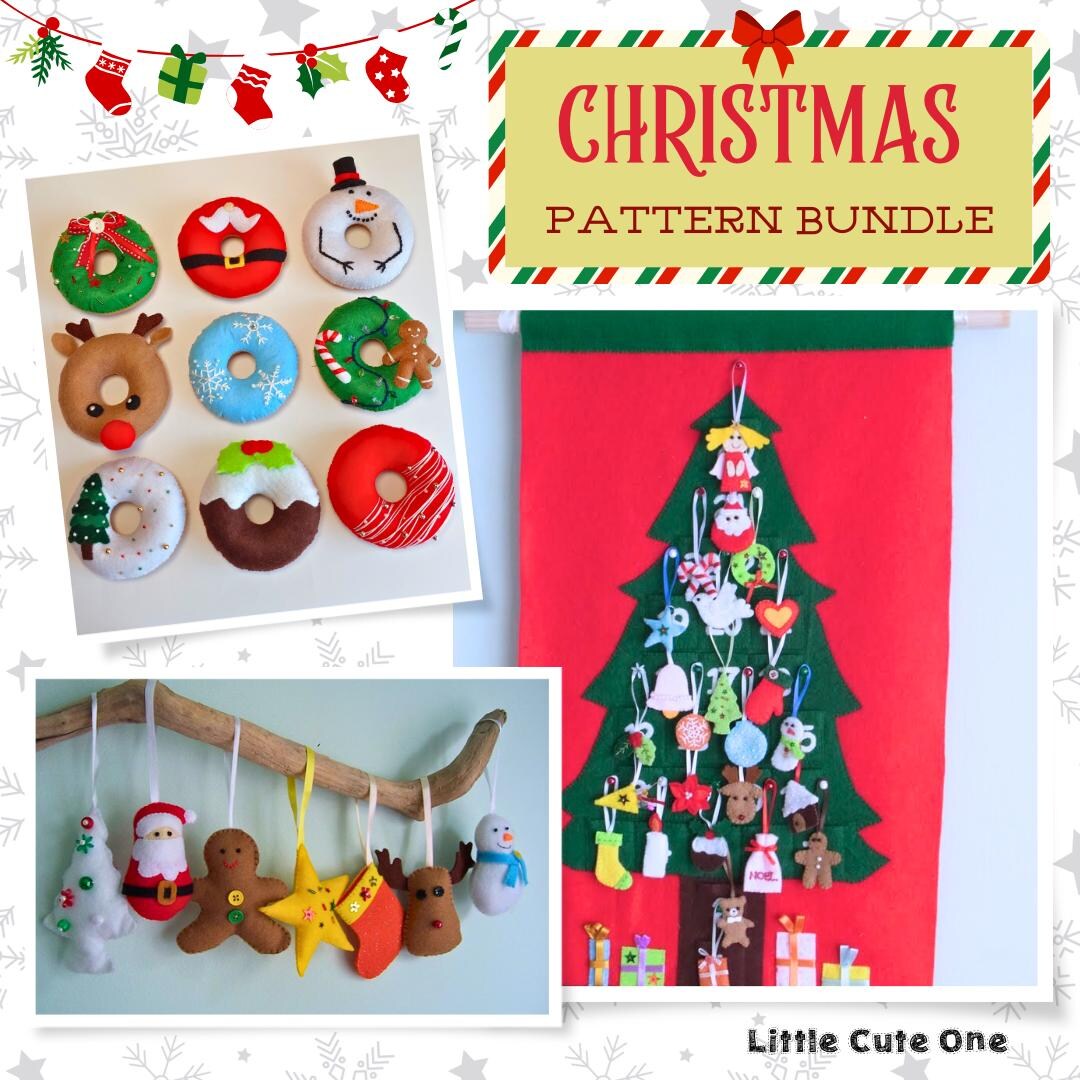 Christmas Felt Pattern Bundle – Instant Download (PDF) - Etsy